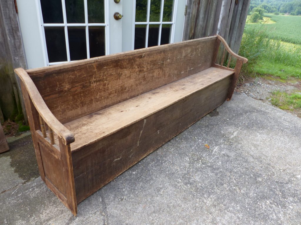 Circa 1800 old fashion church pew – Hogback Vintage Antique Shop & Store